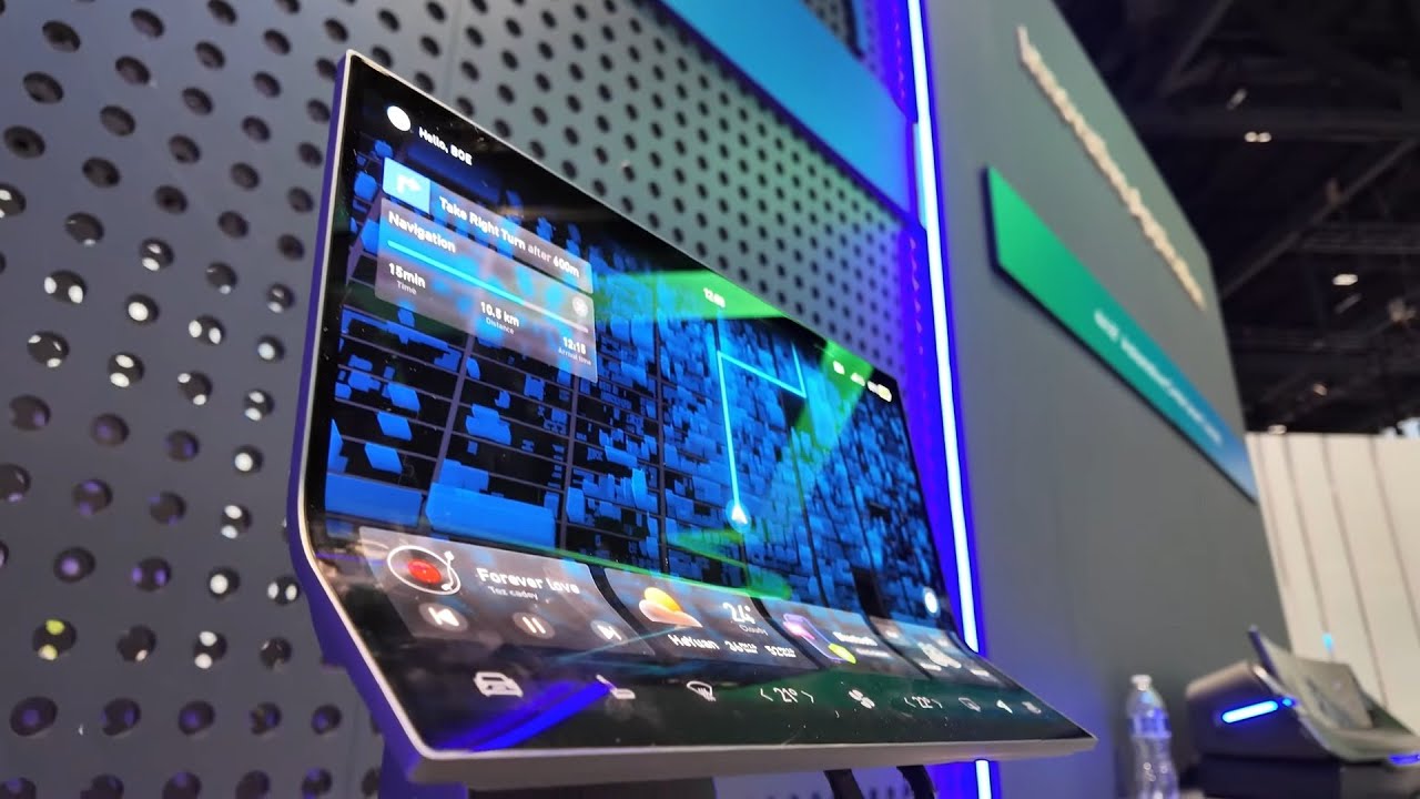 BOE L-shaped Automotive Display: Advanced Tech for Modern Car - YouTube