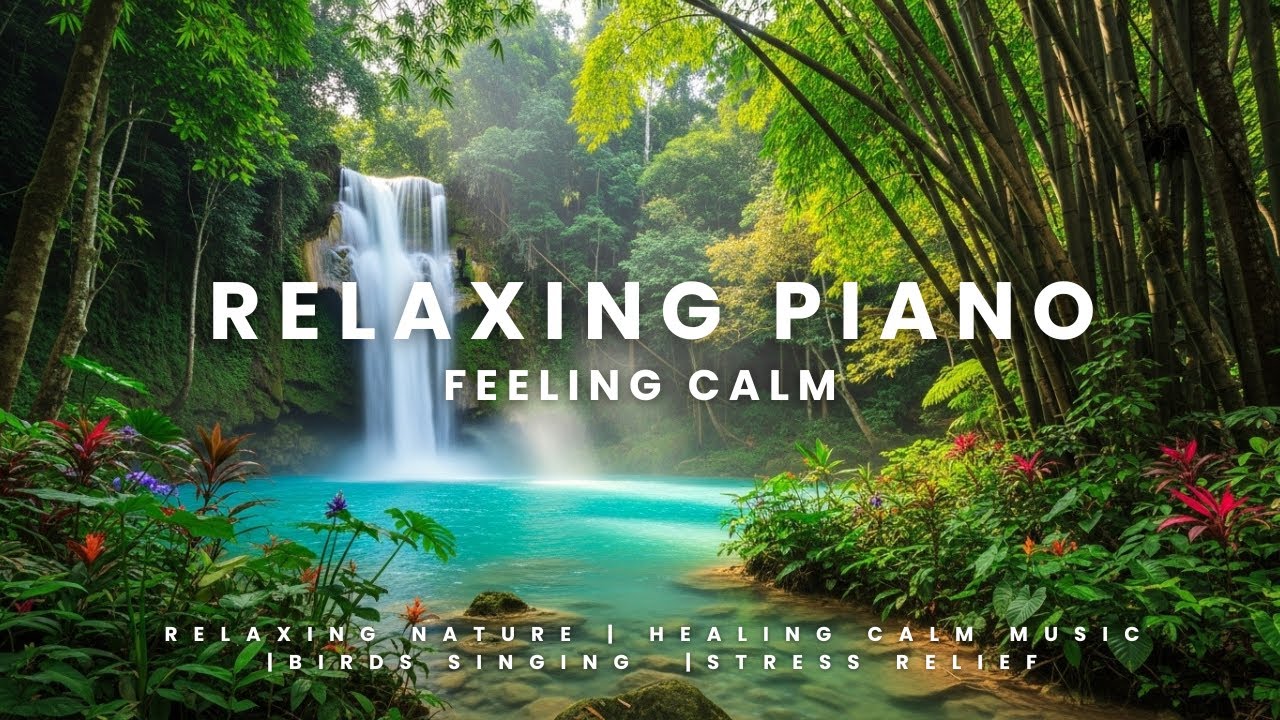 Relaxing Piano & Bird Chirping | Nature Healing Calm Music for ...