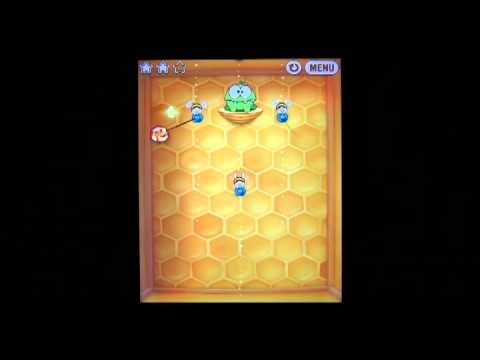 Cut the Rope level 10-2 (3 STARS) Buzz Box Solution Walkthrough - YouTube