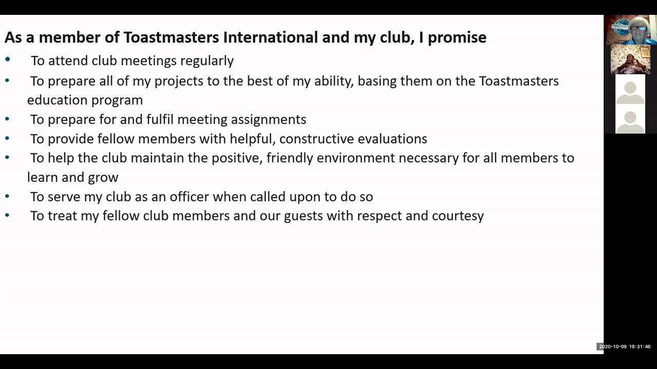 The Toastmasters Promise - YouTube