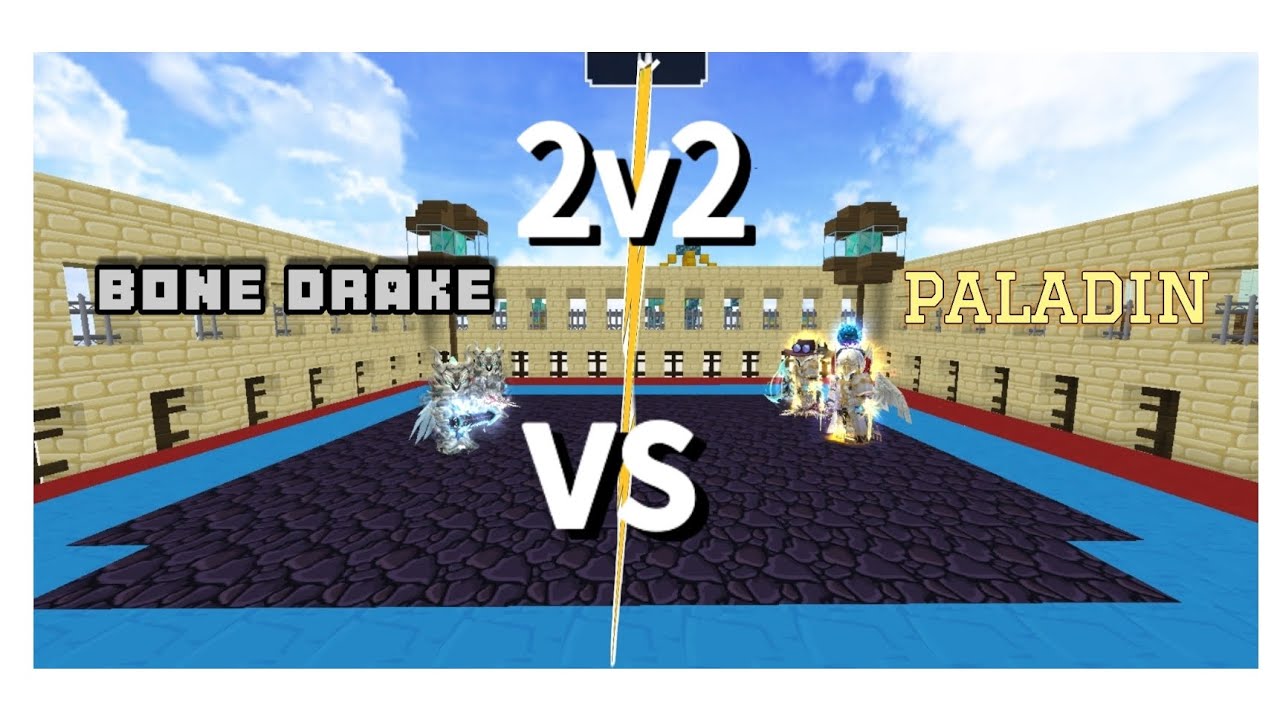 bone drake vs paladin *2v2* |blockman go Skyblock - YouTube