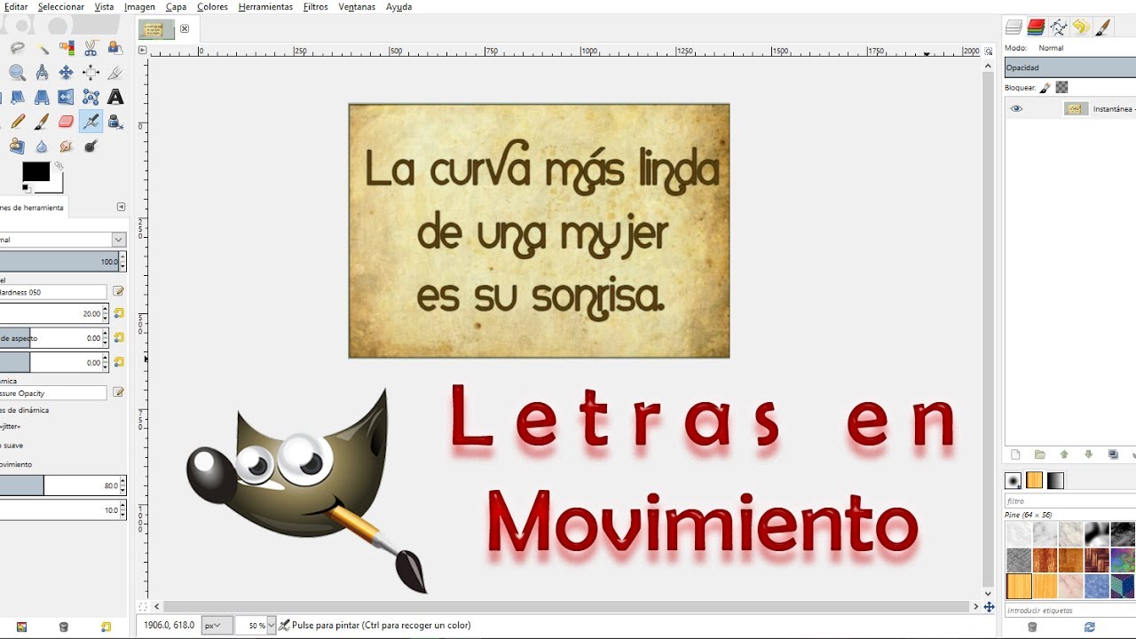 Hagamos un GIF de Letras en movimiento | 2017 - YouTube