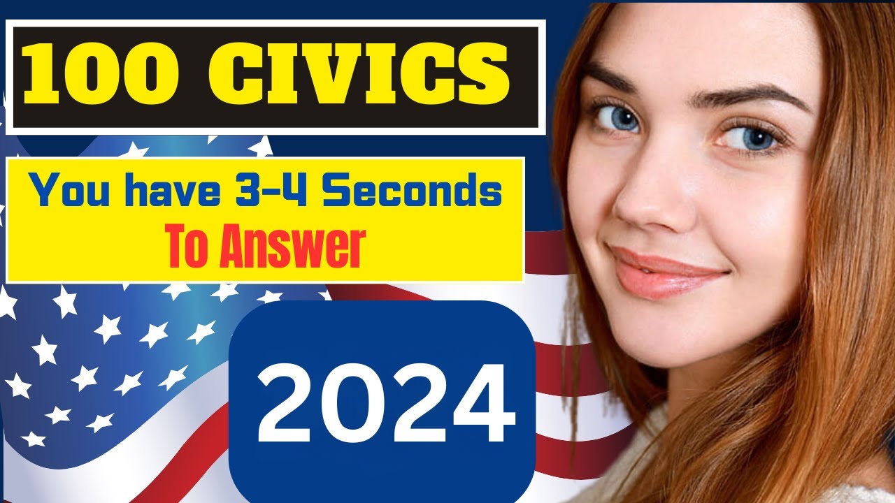 2024 (EASY Answer) USCIS Official 100 Civics Questions & Answers for US ...