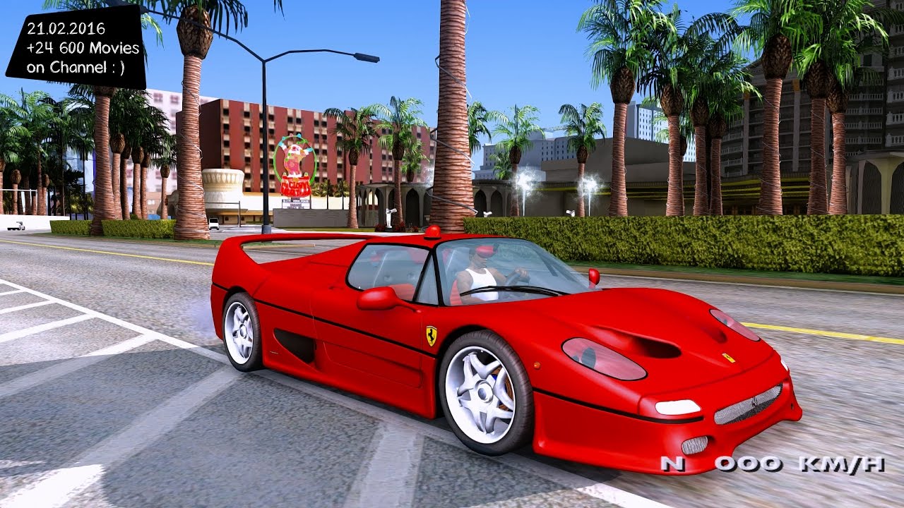 Ferrari F50 FBI - GTA San Andreas 2160p / 🔥 4K / 60FPS 🔥 _REVIEW - YouTube