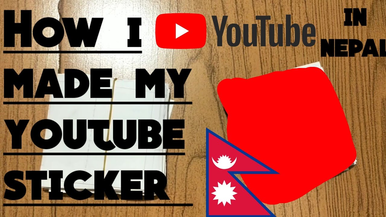 #youtube My youtube channel sticker is ready😃😀😄😆😀😃😄 - YouTube