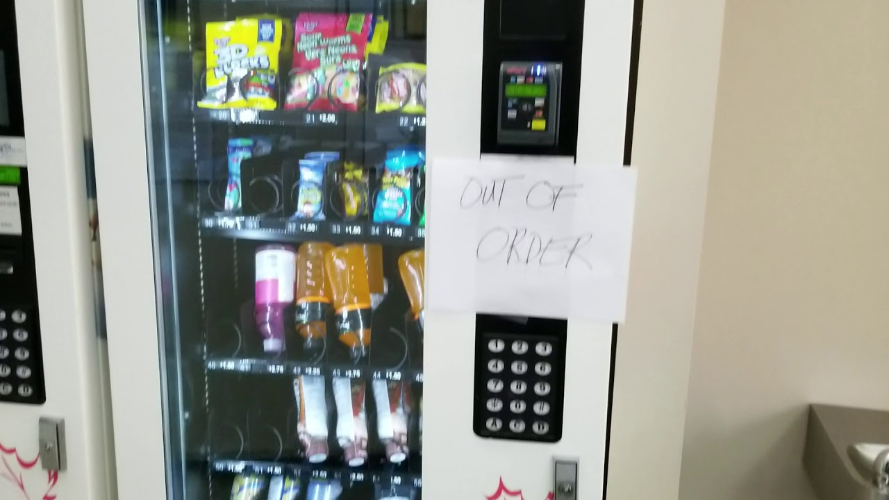 Persistent out of order vending machine(1) - YouTube