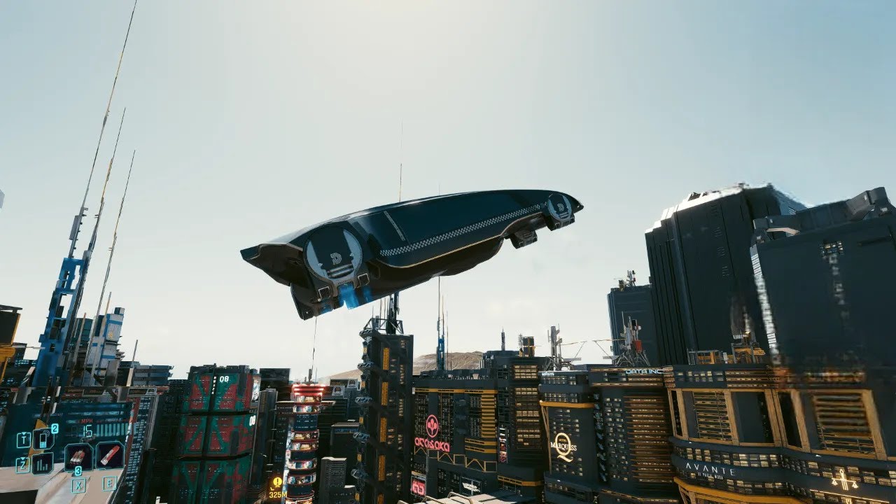 Cyberpunk 2077 Mods : Drive an Aerial Vehicle (AV) - YouTube