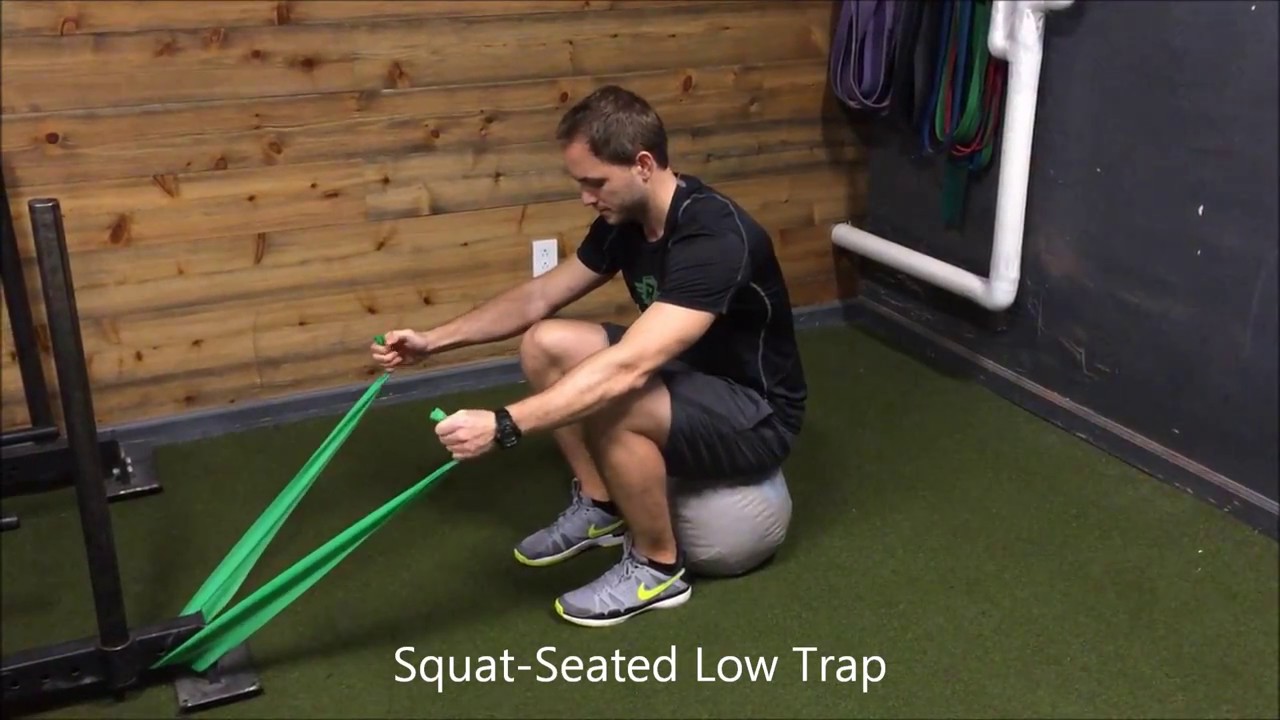 Resilient Performance PT - Squat-Seated Low Trap - YouTube