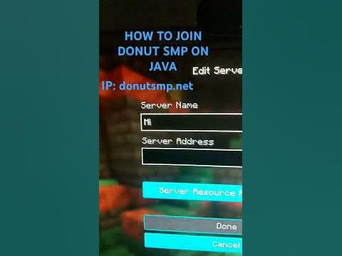 HOW TO JOIN DONUT SMP ON JAVA - YouTube