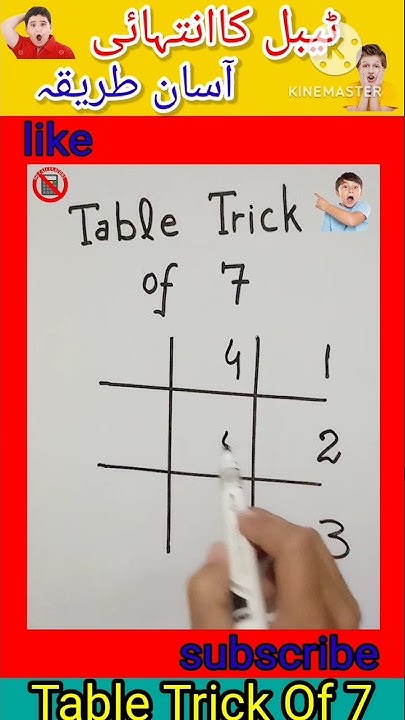 easy tricks of table||table trick of 7|table tricks|mathstricks# ...