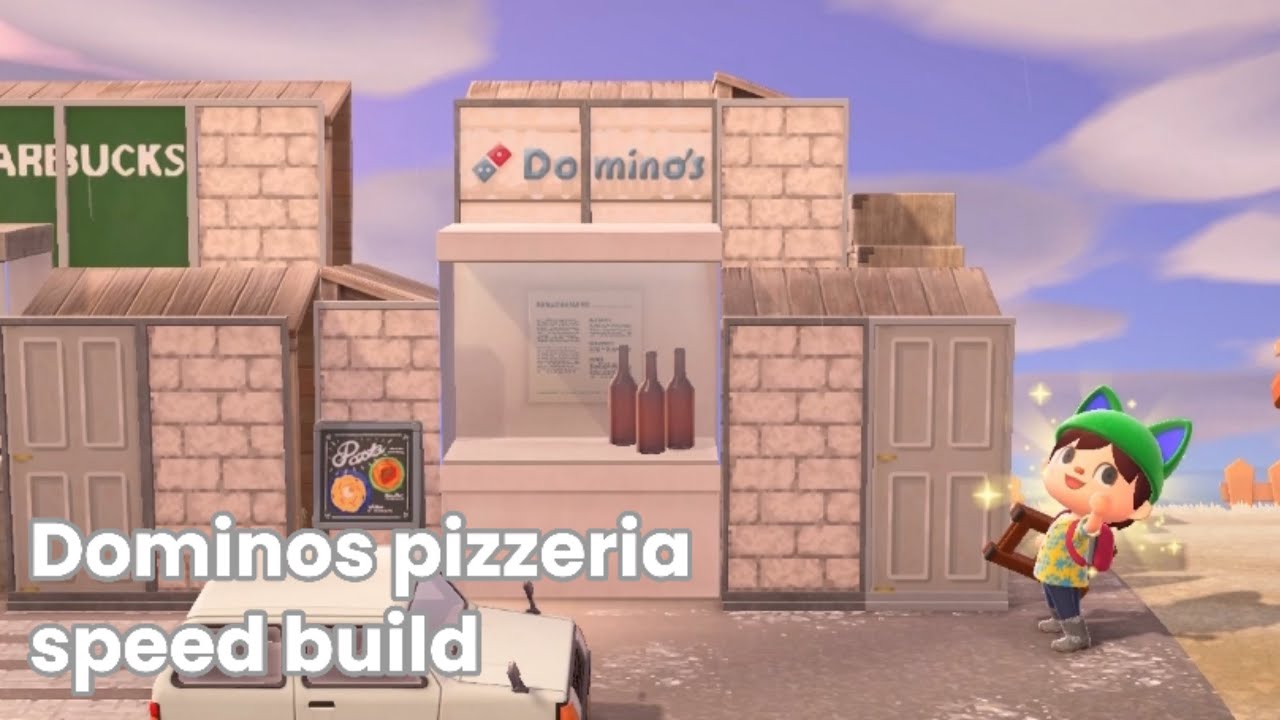 Domino’s Pizzeria SpeedBuild | Animal Crossing New Horizons - YouTube