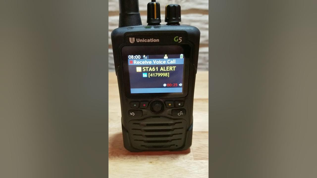 Unication G5 Quick Call Paging over P25 - YouTube
