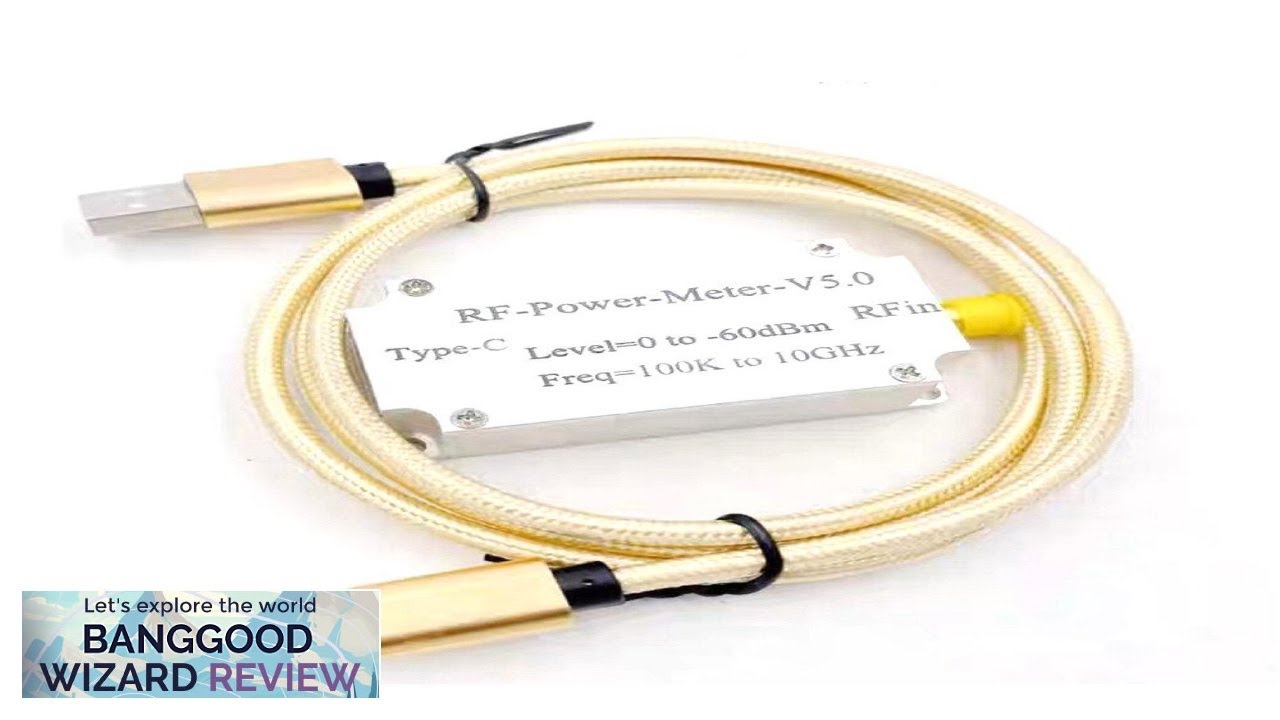 100K-10GHZ USB RF Power Meter V5 USB Communication Data Export Power ...