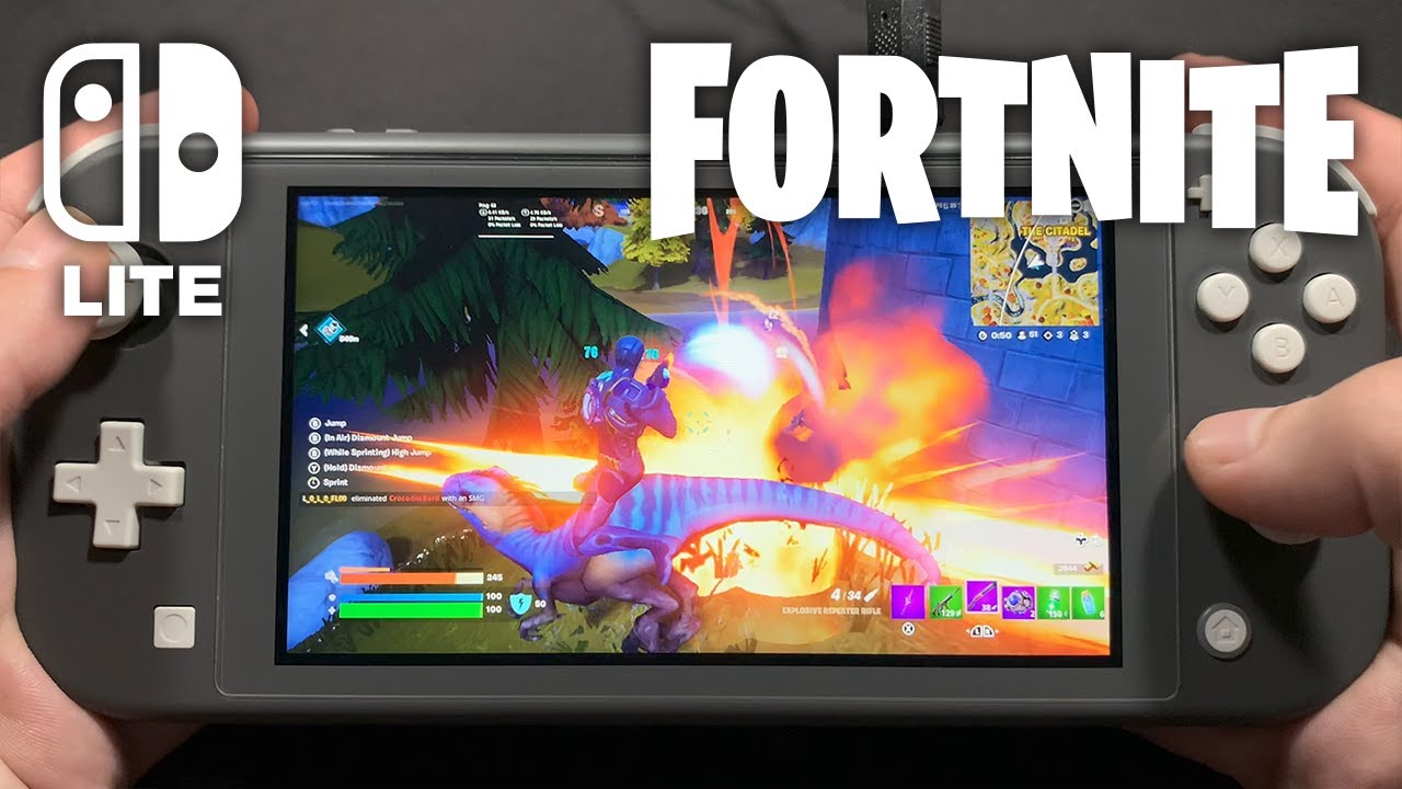 Fortnite on Nintendo Switch Lite #574 - YouTube