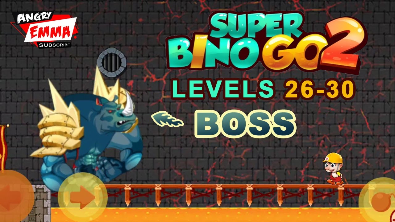 Super Bino Go 2 - Levels 26-30 + BOSS [2K 60fps] - YouTube