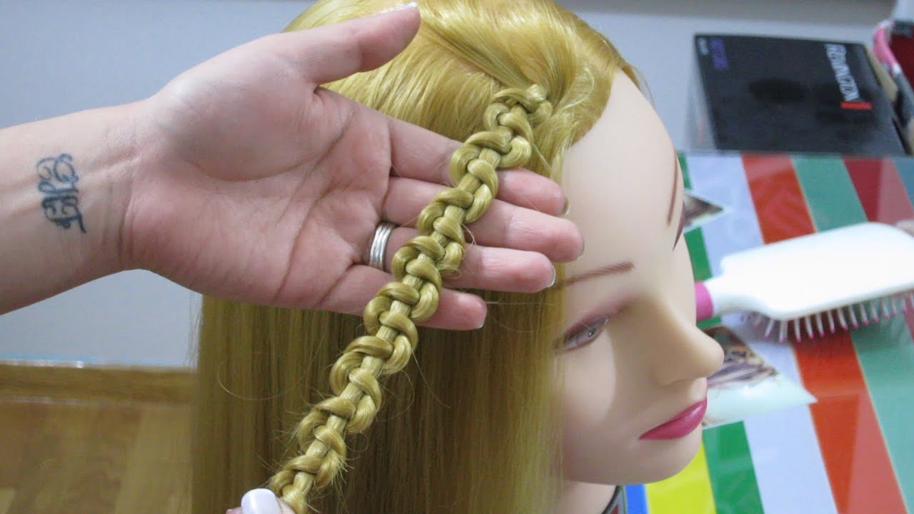 Πλεξίδα φιδιού - Snake braid tutorial - YouTube