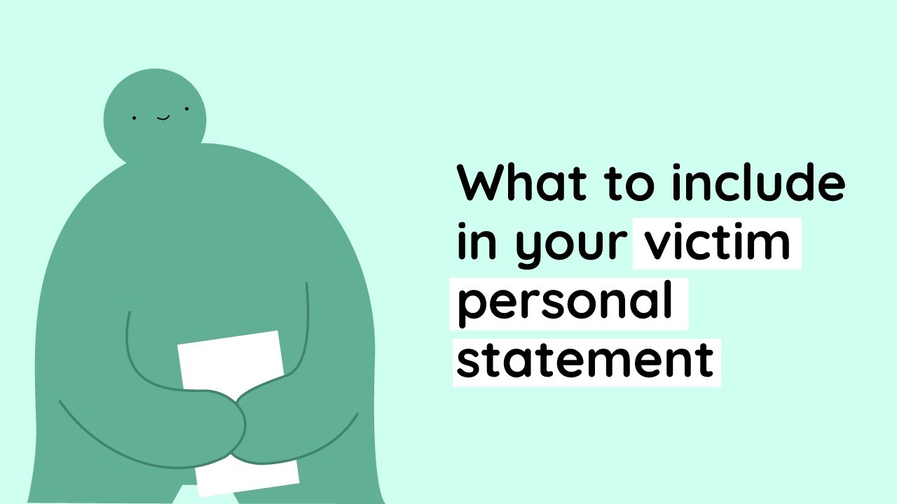 What to include in your victim personal statement - YouTube