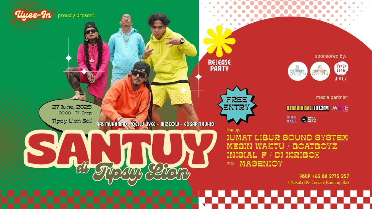 Santuy di Tipsy Lion Bali - Release Party - YouTube