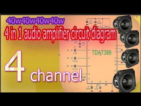 TDA7388 Audio Amplifier 4 Channel ||4in 1 audio amplifier circuit ...