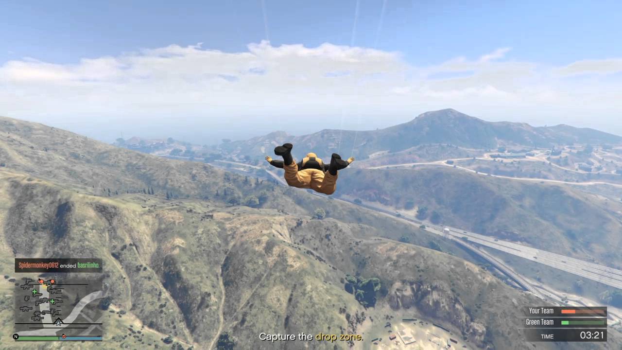 Grand Theft Auto V drop zone #2 part 2 - YouTube