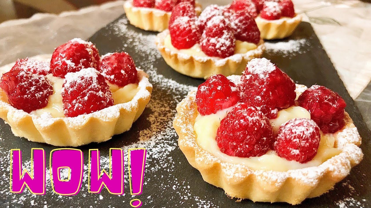 Raspberry Tartlets - Delicious and Simple Recipes - YouTube