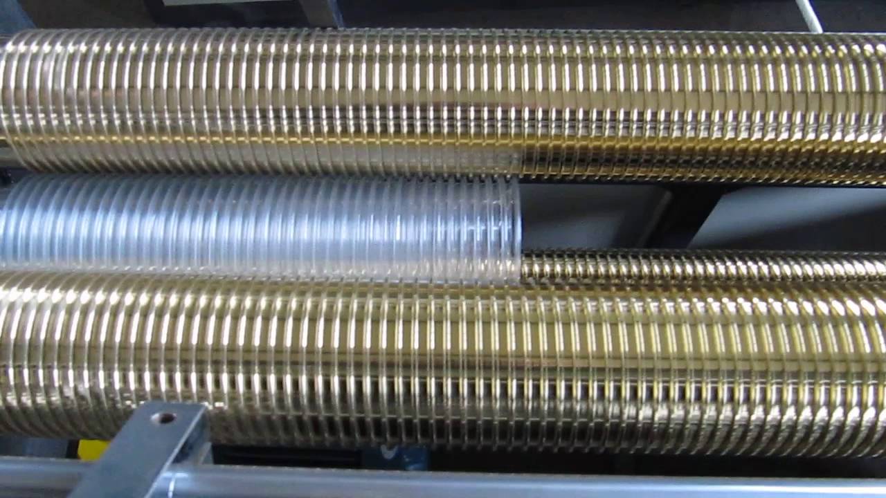 Cup rim rolling machine for PP/PET/HIPS - YouTube