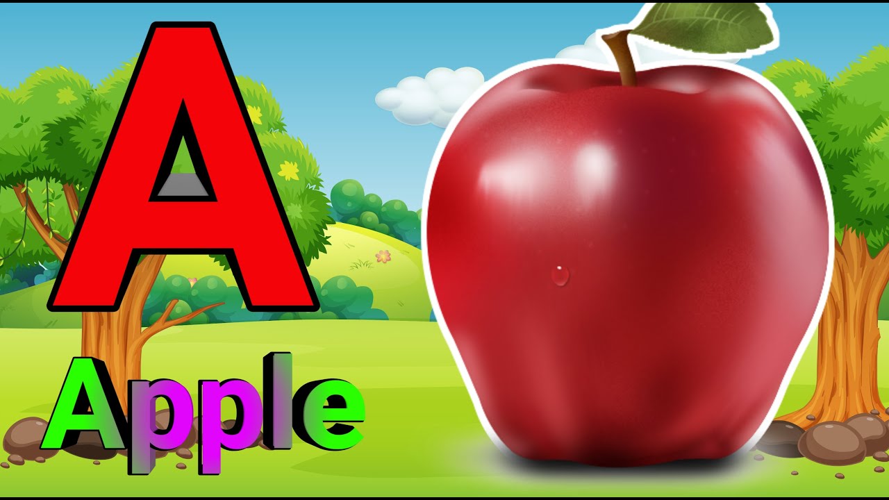 A for apple | abcd | phonics song | a for apple b for ball | abcd song ...