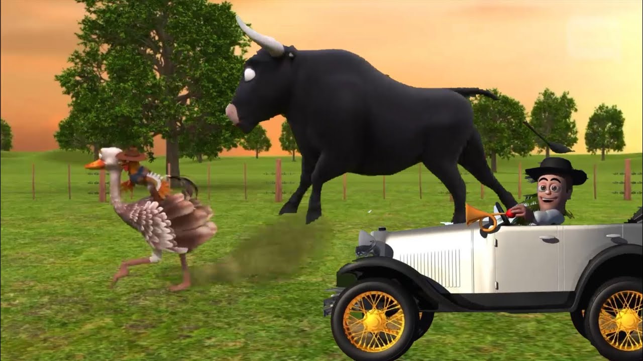 El Auto Bochinchero, El Toro y El Avestruz persiguiendo | ¡¡¡Muy ...