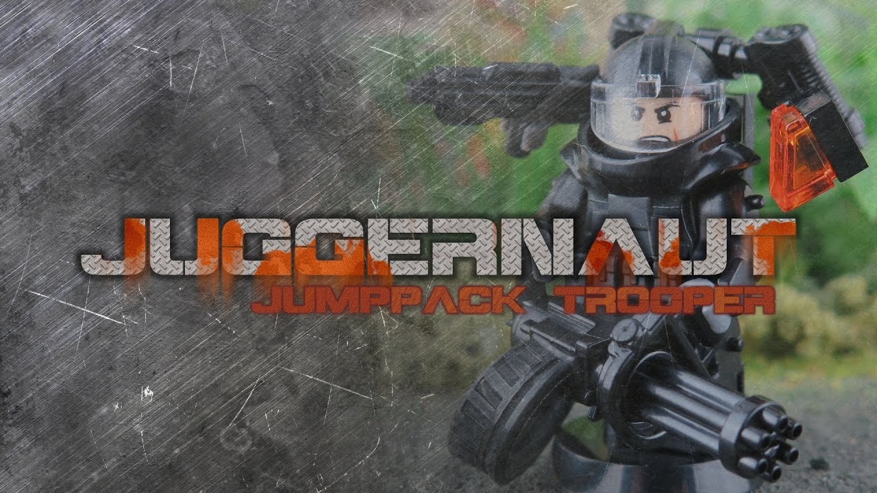 Juggernaut Jumppack Trooper LEGO compatible Minifigure - YouTube