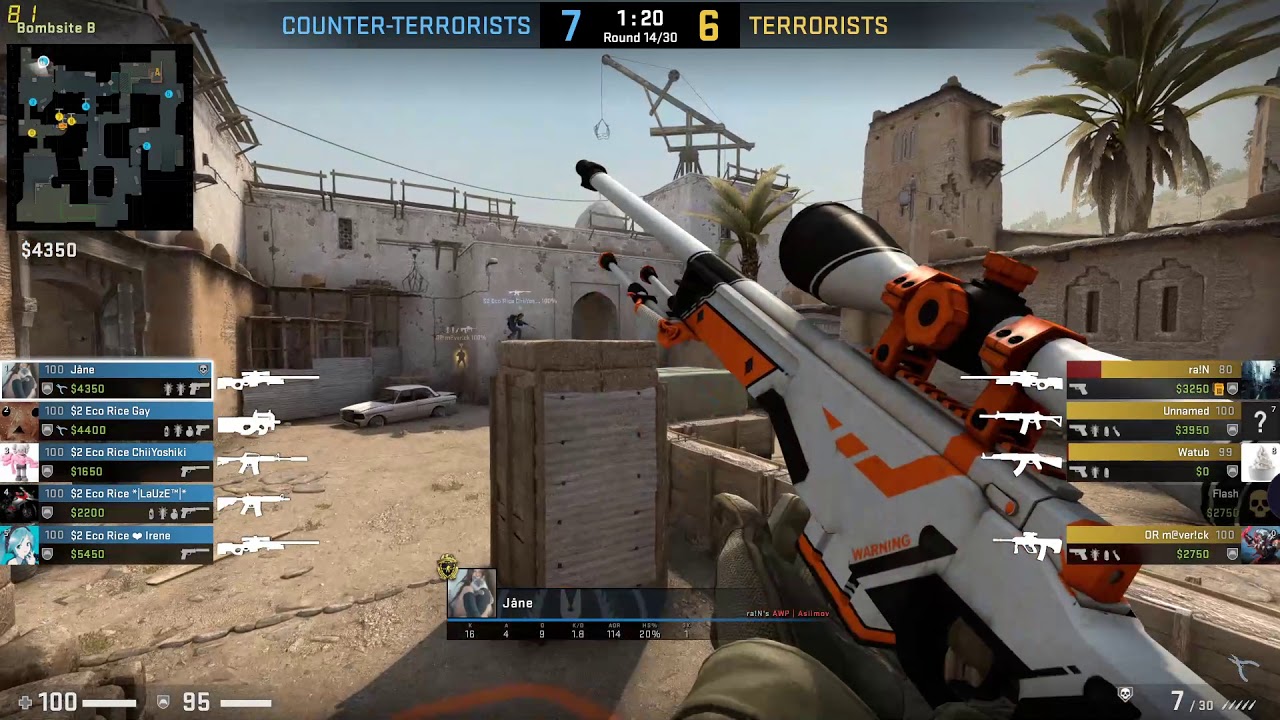 CSGO De_dust2 (AWP, 80%) - YouTube