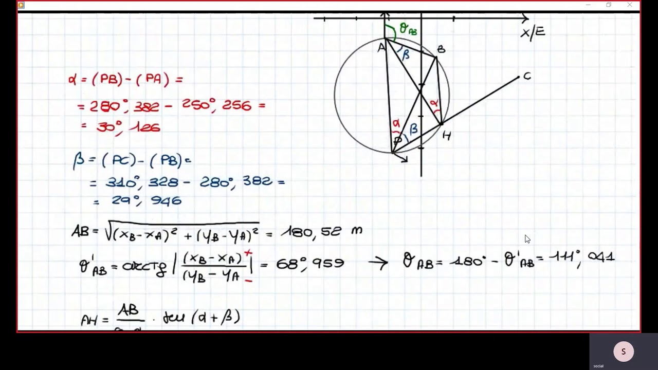 Problema Snellius Pothenot 1 - YouTube