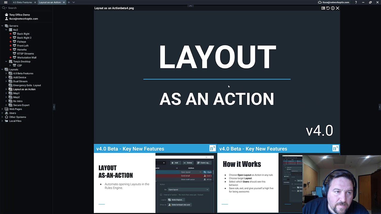 Nx Witness - Layout as an Action - YouTube