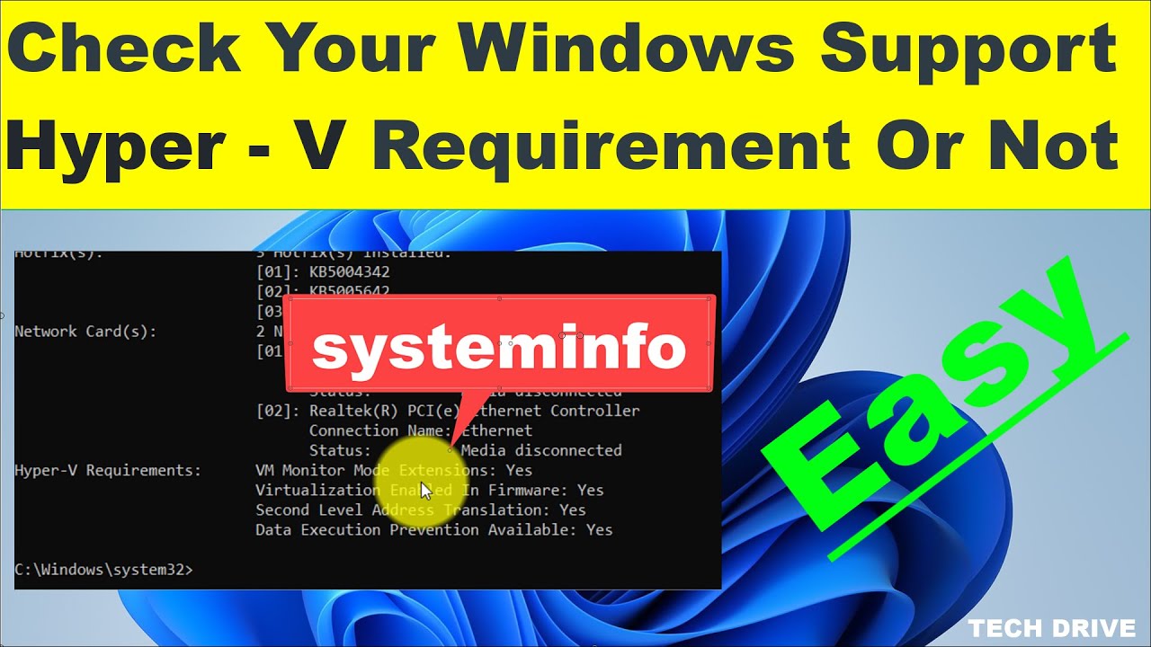 How to check my computer support hyper-v or not || Check Hyper-v ...