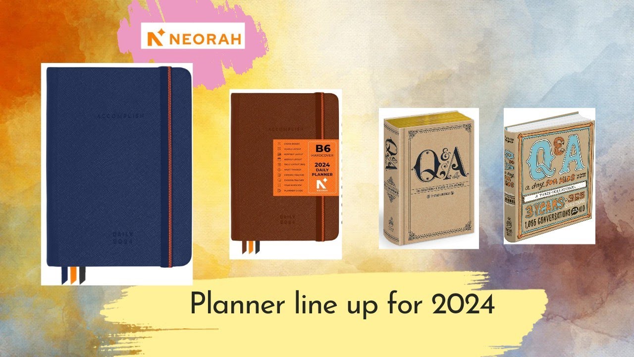 Planner line up for 2024 l Neorah - YouTube