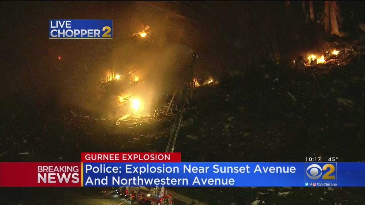 Large Explosion Felt In Gurnee Near Waukegan Border - YouTube