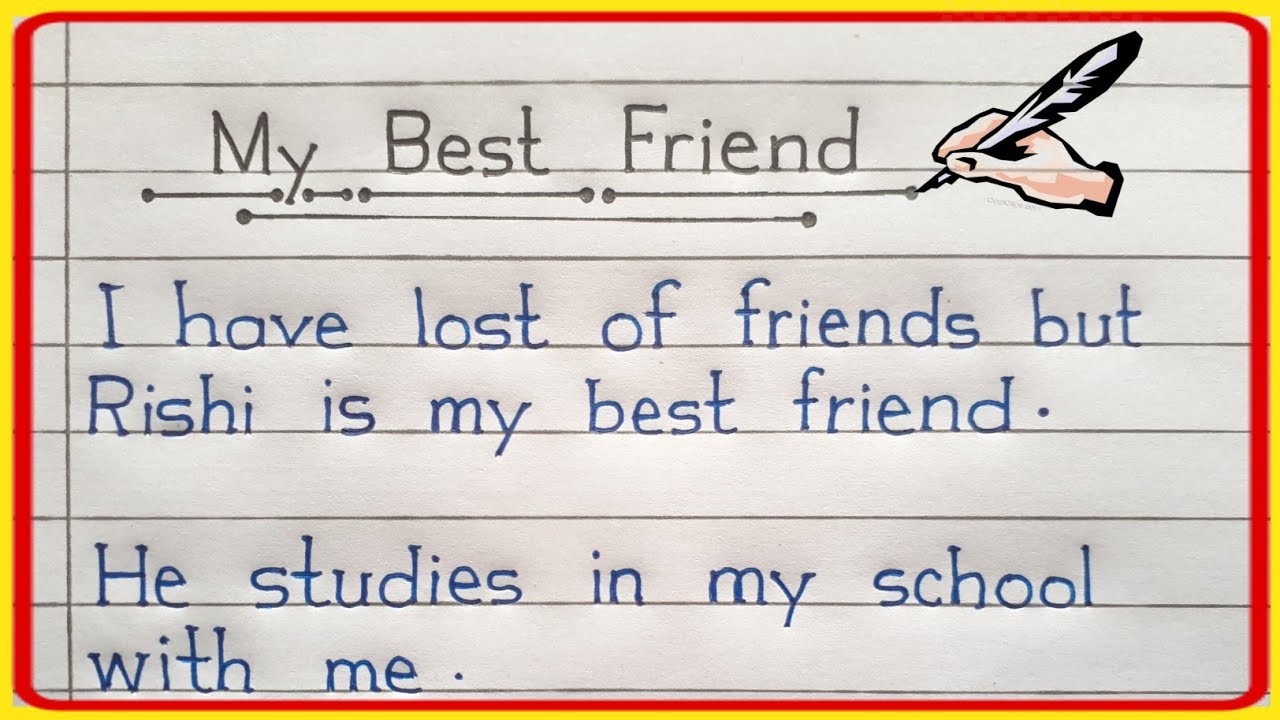 My best Friend Essay in English 10 Lines/10 Lines Essay on My Best ...