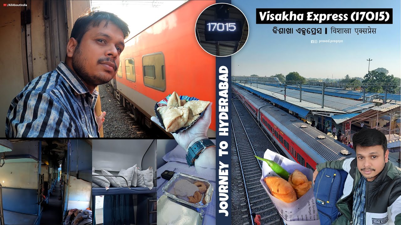 Journey to Hyderabad in Visakha Express (17015) || AAI Vlog - YouTube