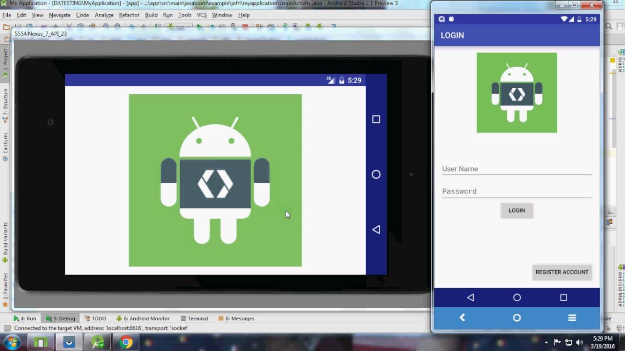 Android Tutorial 10 # Dynamic Ui Android Studio 2.1 - Youtube