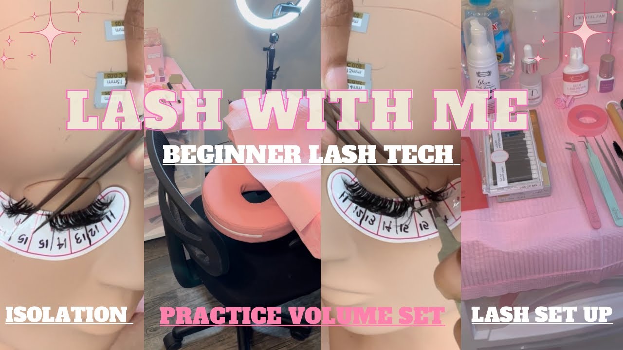 LASH WITH ME | Practice Volume Set | Beginner + Certified Lash Tech 🤍 ...