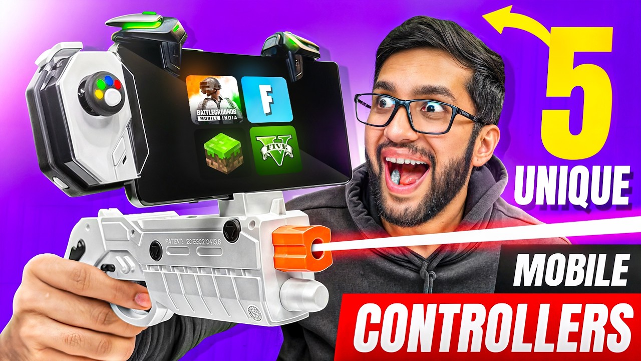 5 UNIQUE MOBILE GAMING CONTROLLERS - YouTube