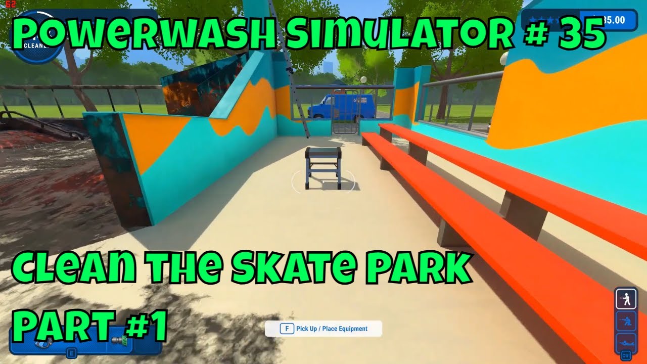 Powerwash Simulator Gameplay, clean the skatepark. Part One - YouTube