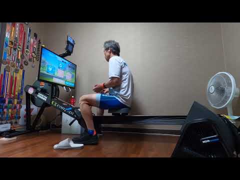 Zwift Rowing 30분 - YouTube