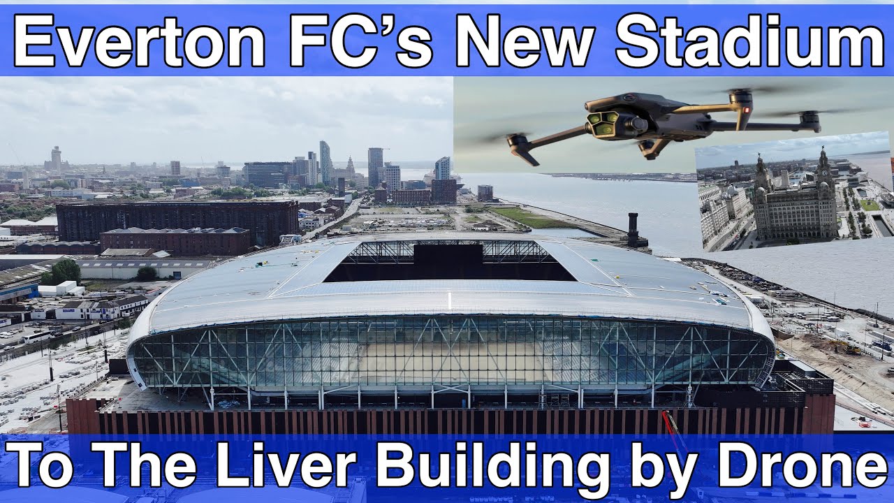 EFC's New Stadium TO Liver Building by Drone - YouTube
