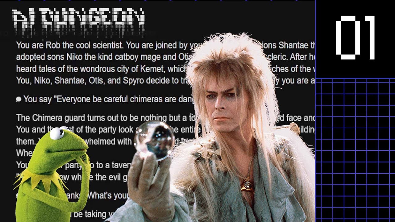 Helping Kermit Stop The Goblin King | AI Dungeon - 01 | Rob Plays - YouTube