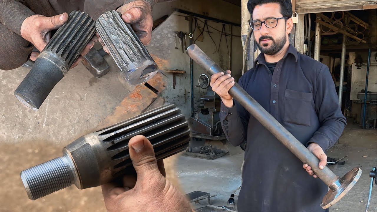 Replace broken axle tooth an old axle tooth thread method complete ...