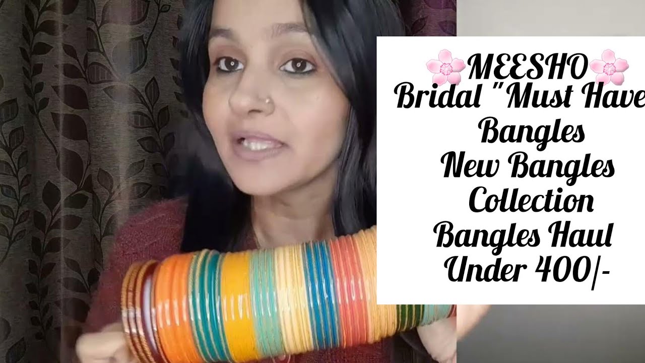 Meesho Bangles Haul💖Traditional pearl/Kundan/Zircon/Velvet /Metal ...