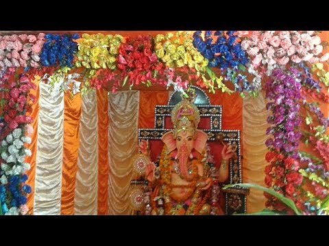 Beautiful Pandal Decoration with Multicolour Artificial Flowers in Lord ...
