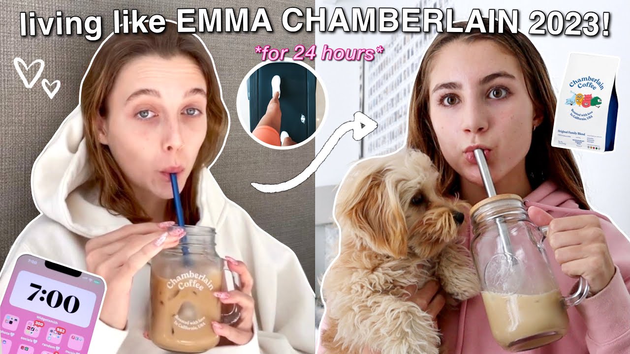 living like EMMA CHAMBERLAIN for a day 2023! *productive day in my life ...