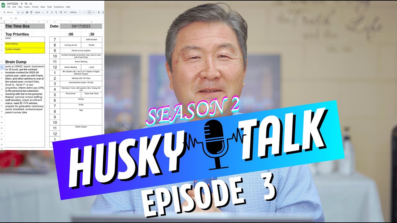 HUSKY TALK S2 EP 3 - Time Management Strategies for Your Students - YouTube