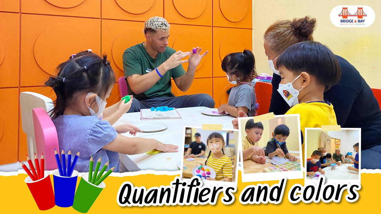 Quantifiers and colors ( Bridge and Bay 🏫 ART and ENGLISH) - YouTube